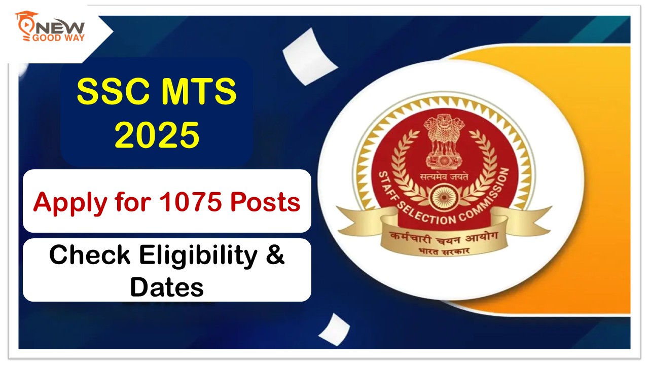 SSC MTS 2025 Apply Online Begins for 1075 Posts – Check.......... - New ...